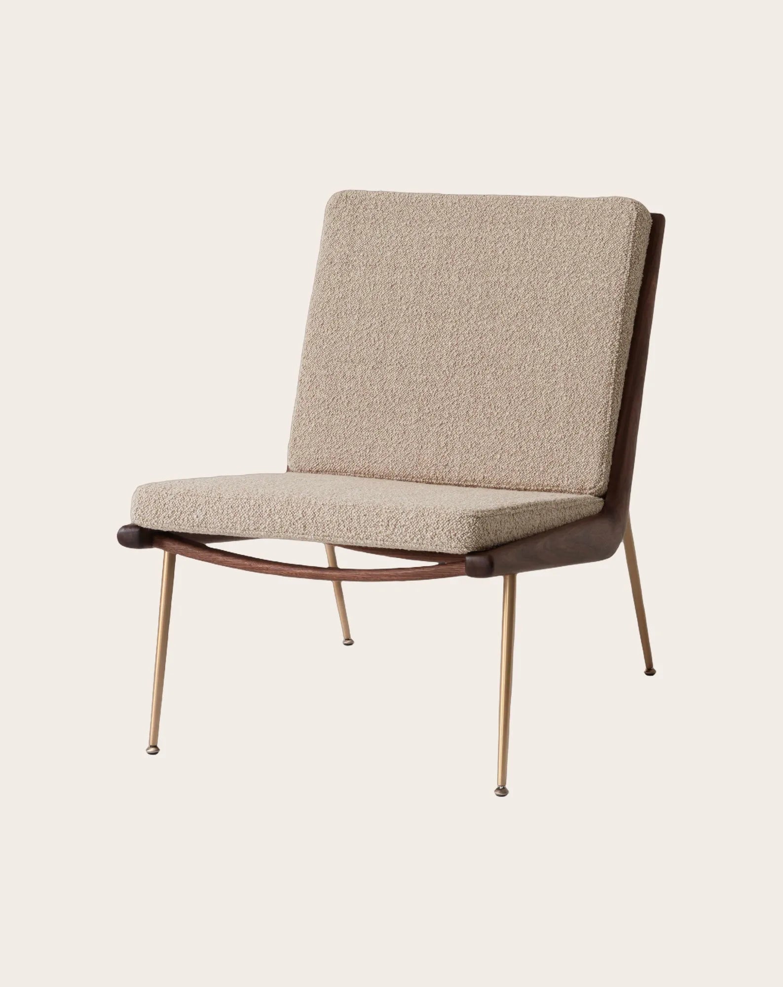 & Tradition - Fauteuil Boomerang HM1, structure en noyer - Noyer | L ...